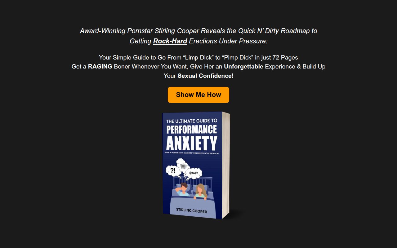Overcome Your Performance Anxiety